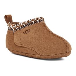 UGG Australia Winterboots UGG "Baby Tasman", M&auml;dchen, Gr. 2/3 (18), braun (chestnut), Textil, Veloursleder, Schuhe Winterboots, mit Klettverschluss