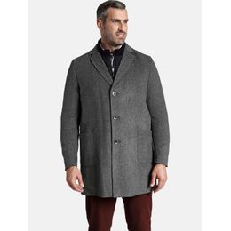 Allwetterjacke CHARLES COLBY "Mantel EARL VAUGHAN", Herren, Gr. 56, grau, Obermaterial: 70% Polyester COOLMAX PES(Coolmax). 30% Wolle mw., Jacken Allwetterjacke