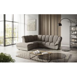 Ecksofa COTTA "Mado, Breite 260 cm", schoko, B:260cm H:88cm T:104cm, 100% POLYESTER (PES), Sofas, Ecksofa, verschiedene Sofas individuell kombinierbar