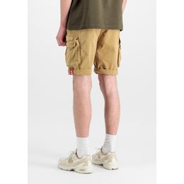 Shorts Alpha Industries "Crew Short", Herren, Gr. 31, Normalgr&ouml;&szlig;en, beige (sand), Obermaterial: 98% Baumwolle, 2% Elastan; Futter: 100% Baumwolle, Hosen Shorts