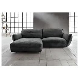 Ecksofa BETYPE "Be Type Be Chilled, Mega Sofa, Bezug: hochwertiges Anilinleder, L-Form", schwarz, B:280cm H:85cm T:180cm, AnilinLEDER Pallino gewachst (echtes Rindsleder) Das von s&uuml;damerikanischen Rindern stammende Anilinleder wird in F&auml;ssern gef&auml;rbt. Nat&uuml;rliche Merkmale wie Narben, Insektenstiche und Hornst&ouml;&szlig;e bleiben dem 1, 2 - 1, 4 mm starken Leder erhalten und sorgen f&uuml;r ein naturbelassenes Au