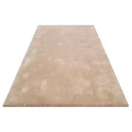 Hochflor-Teppich Wecon Home BASICS "Emilia" Gr. 3, beige, B:120cm H:25mm L:170cm, Kunstfaser, Teppiche, Wohnzimmer