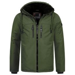 Winterjacke Alessandro Salvarini "A. Salvarini Herren Winterjacke AS332", Damen, Gr. L, gr&uuml;n (schwarz olive), Obermaterial: 100% Polyester PES., Jacken Winterjacke
