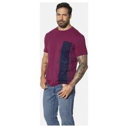 T-Shirt Jan Vanderstorm "T-Shirt BALJAN", Damen, Gr. 6XL, rot (dunkelrot), Obermaterial: 100% Baumwolle CO., Shirts T-Shirt