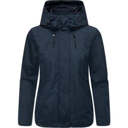 Outdoorjacke Ragwear "Outdoorjacke Sunniva A", Damen, Gr. XS, blau (navy), Obermaterial: 100% Polyester PES. Obermaterial: Futter: 100% Polyester PES., Jacken Outdoorjacke