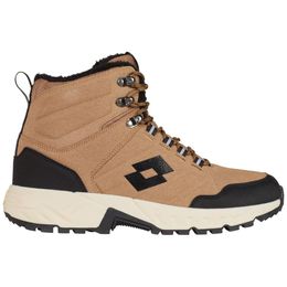Winterboots Lotto, Herren, Gr. 48, braun, schwarz, Kunstfaser, Synthetik, mehrfarbig, Schuhe Winterboots, - mit w&auml;rmendem Innenfutter