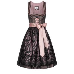 N&uuml;bler Dirndl N&Uuml;BLER "Dirndl midi Selina", Damen, Gr. 34, EURO, schwarz, Obermaterial: 100% Polyester PES., Kleider Dirndl