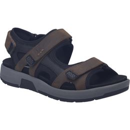 Sandale Josef Seibel "Emeric 06, espresso-kombi", Herren, Gr. 42, braun (espresso, kombi), Obermaterial: 100% Rindsleder Leather cow., Schuhe Sandale