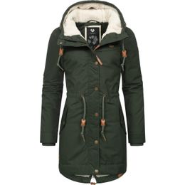Winterjacke Ragwear "Winterjacke YM-Canny", Damen, Gr. S, gr&uuml;n (schwarz olive22), Obermaterial: 65% Polyester PES. 35% Baumwolle CO. Obermaterial: Futter: 100% Polyester PES. 100% Polyester PES., Jacken Winterjacke
