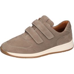 Waldl&auml;ufer Klettschuh WALDL&Auml;UFER "KILIAN", Herren, Gr. 9 (43), beige, Nubukleder, unifarben, Schuhe Klettschuh, Komfortschuh, Bequemschuh mit Luftkammern-Laufsohle, K-Weite