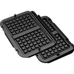 Tefal Waffelplatten "XA7308 OptiGrill", schwarz, B/H/T: 11,2cm 26,8cm x 33,6cm, Backbleche, f&uuml;r 4in1 und 2in1 Modelle, Zubereitung von Belgischen Waffeln, Waffelplatten