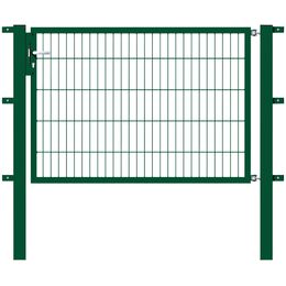 Zauneinzelt&uuml;r Alberts "Flexo", gr&uuml;n, B:150cm H:100cm, Stahl, Tore, Zauneinzelt&uuml;r, 150 cm Breite, in versch. H&ouml;hen