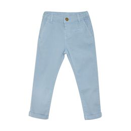 Chinohose EN FANT "Chinohose ENPants", Jungen, Gr. 116, N-Gr, blau (dusty blau), Obermaterial: 98% Baumwolle CO. 2% Elasthan EL., Hosen Chinohose