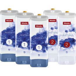 Miele Feinwaschmittel "Set 5x Miele UltraPhase", transparent, 5 Stk., Reinigungsmittel, bestehend aus UltraPhase 1 und 2 - Halbjahresvorrat, Feinwaschmittel