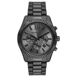 Chronograph Michael Kors "LEXINGTON", schwarz, Armbanduhren, Herren, Chronograph, Quarzuhr, Armbanduhr, Herrenuhr, Stoppfunktion, Edelstahlarmband