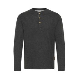 Rundhalsshirt INDICODE "Rundhalsshirt IDGifford", Herren, Gr. L, grau (charcoal mix), Obermaterial: 80% Baumwolle CO. 20% Polyester COOLMAX PES(Coolmax)., Shirts Rundhalsshirt