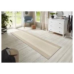Teppich Hanse Home "Band", wei&szlig; (ivory), B:80cm H:9mm L:500cm, Kunstfaser, Teppiche, Teppich, Kurzflor, weich, L&auml;ufer Gr&ouml;&szlig;en, Wohnzimmer, Schlafzimmer, Esszimmer