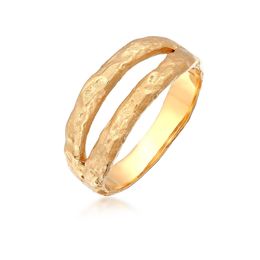 Silberring HAZE & GLORY "Ring Bandring - Twin Oxid Finish 925 Silber" Gr. 64, gold, Fingerringe, Herren, 64, Silber 925 (Sterlingsilber), Silberring
