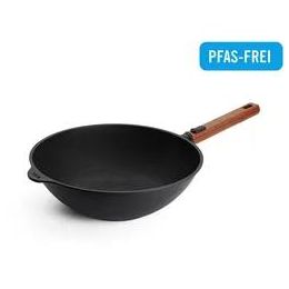 Wok Woll "Eco Logic QXR Guss-Wok- und R&uuml;hrpfanne", schwarz, H:10cm &Oslash;:30cm, Pfannen, Wok, PFAS-freie Diamond-QXR - Beschichtung