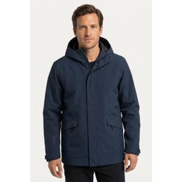 Sch&ouml;ffel Regenjacke SCH&Ouml;FFEL "CIRC Jacket Style Smue MEN", Herren, Gr. 56, navy blazer, Web, Obermaterial: 100% Polyester, unifarben, Basic Po-bedeckend, mit Druckkn&ouml;pfen,verstellbar, Jacken Regenjacke, sportlicher Stil, mit VENTURI Membrane, wasserdicht, atmungsaktiv