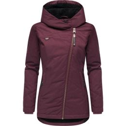 Winterjacke Ragwear "Winterjacke Gordon", Damen, Gr. XL, rot (wine25), Obermaterial: 100% Polyester PES. Obermaterial: Futter: 100% Polyester PES. 100% Polyester PES., Jacken Winterjacke