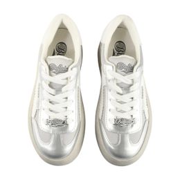 Trainingsschuh Buffalo "Buffalo CAJO", Damen, Gr. 39, silber, wei&szlig;, Schuhe