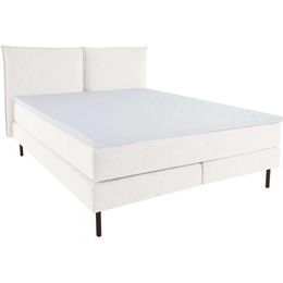 Bett "ERIK Boxbett mit Bonnell-/Taschen-Federkernmatratze, Breite 160/180cm", creme, B:180cm H:113cm L:209cm, 100% Polyester, LeGer Home by Lena Gercke, Betten, Bett, wahlweise H&auml;rtegrad der Matratze H2/H3/H4, Polsterbett mit/ohne Topper