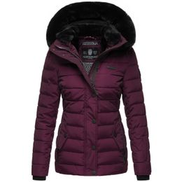Steppjacke Navahoo "Winterjacke Milianaa", Damen, Gr. XS, lila (aubergine), Obermaterial: 100% Polyester PES. Obermaterial: Futter: 100% Polyester PES. 100% Polyester PES., Jacken Steppjacke