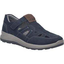 Slipper Josef Seibel "Marley 01, indigo-kombi", Herren, Gr. 43, blau (indigo, kombi), Obermaterial: 100% Rindsleder Leather cow., Schuhe Slipper