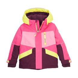 Skijacke "FISW 40 MNS SKI JCKT", M&auml;dchen, Gr. 86/92, rosa (pink), Obermaterial: 100% Polyester;Futter: 100% Polyester;F&uuml;llung: 100% Polyester, FIRST INSTINCT BY Killtec, Jacken Skijacke, Wind- und wasserdichte Kinderjacke mit verl&auml;ngerbaren &Auml;rmeln