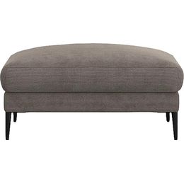 Pouf FLEXLUX "Belle Polsterhocker, Sitzhocker", braun (taupe braun), B:95cm H:43cm T:73cm, Poufs, Pouf, Skandinavisches Design, In hochwertiger Verarbeitung