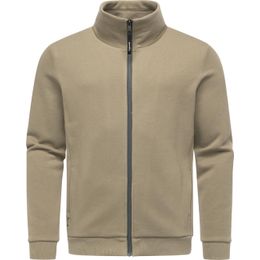 Sweatjacke Ragwear "Sweatjacke Jettrys", Herren, Gr. XXL, gr&uuml;n (dusty olive), Obermaterial: 70% Baumwolle CO. 30% Polyester PES., Sweatjacken Sweatjacke
