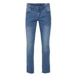 5-Pocket-Jeans Blend "BHPico", Herren, Gr. 33, L&auml;nge 34, denim middleblau, Jeans, 98% Baumwolle, 2% Elasthan, unifarben, skinny fit lang, Jeans 5-Pocket-Jeans, Jeanshose mit tiefem Bund und schmalem Bein - Cirrus Fit