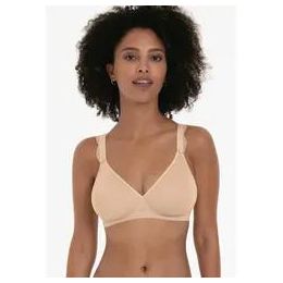 Soft-BH Rosa Faia "Selma", Damen, Gr. 75, Cup F, beige (desert), Stoff, Obermaterial: 60% Polyester, 27% Polyamid, 13% Elasthan, clean, matt, unifarben, normal, BHs Soft-BH, Spacer-Schale, ohne B&uuml;gel, mit Spitze, atmungsaktiv, schlicht, bequem