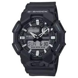 Chronograph Casio G-SHOCK, schwarz (grau, schwarz), Armbanduhren, Herren, Chronograph, Quarzuhr, Armbanduhr,Herrenuhr, digital,Resinband, bis 20 bar wasserd.