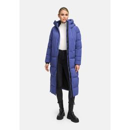 Winterjacke Marikoo "Marikoo Honiaa Damen Winter Steppmantel Parka N074", Damen, Gr. M, lila (blauviolet), Obermaterial: 100% Polyester PES., Jacken Winterjacke