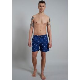 Badeshorts Ceceba, Herren, Gr. 6L, N-Gr, blau, Obermaterial: 100% Polyester. Innenslip: 100% Polyester, Badehosen Badeshorts, mit tollem Print f&uuml;r warme Sommertage, bequem, schnelltrocknend