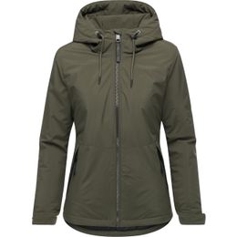 Winterjacke Ragwear "Winterjacke Bevin Warm YOUMODO", Damen, Gr. 3XL, gr&uuml;n (schwarz olive), Obermaterial: 100% Polyester PES. Obermaterial: Futter: 100% Polyester PES. 100% Polyester PES., Jacken Winterjacke