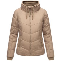 Steppjacke Navahoo "Steppjacke Liebesfee 14", Damen, Gr. XL, grau (taupe grau), Obermaterial: 100% Polyester Pol. recyc.. Obermaterial: Futter: 100% Polyester Pol. recyc.. 100% Polyester Pol. recyc.., Jacken Steppjacke