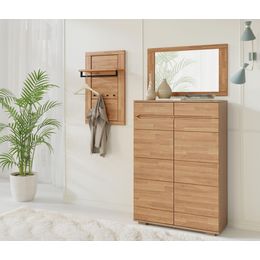 Garderoben-Set Home Affaire, eiche, B:160cm H:205cm T:40cm, FSC-zertifizierter Holzwerkstoff, FSC-zertifizierter Massivholz, FSC-zertifiziertes teilmassives Holz, Kastenm&ouml;bel-Sets, Garderoben-Set, Zeitloses 3-teiliges Garderoben-Set,platzsparend,fuktional,Flur, Diele
