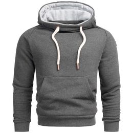 Kapuzenpullover Alessandro Salvarini "Alessandro Salvarini Herren Hoodie AS291", Herren, Gr. L, grau (dunkelgrau), Obermaterial: 65% Baumwolle CO. 35% Polyester PES., Sweatshirts Kapuzenpullover