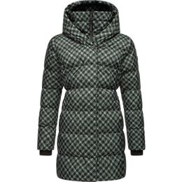 Steppmantel Ragwear "Steppmantel Niara Print", Damen, Gr. XL, gr&uuml;n (dusty gr&uuml;n), Obermaterial: 100% Polyester PES. Obermaterial: Futter: 100% Polyester PES. 100% Polyester PES., M&auml;ntel Steppmantel