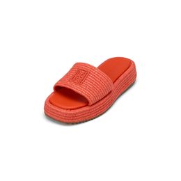 Marc O'Polo Sandale MARC O'POLO "in Bastoptik", Damen, Gr. 37, light, Obermaterial: 100% Polyester, unifarben, Schuhe Sandale