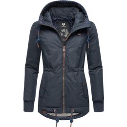 Winterjacke Ragwear "Winterjacke YM-Danka", Damen, Gr. S, blau (navy22), Obermaterial: 100% Polyester PES. Obermaterial: Futter: 100% Polyester PES. 100% Polyester PES., Jacken Winterjacke