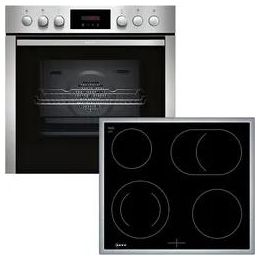 Neff Elektro-Herd-Set "EDX4P0", Energieeffizienz: A+ (A+++-D), schwarz (edelstahl), Herdsets