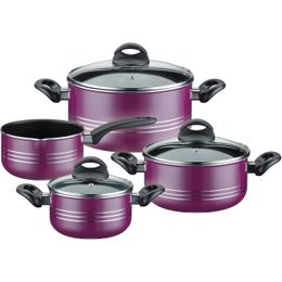 Topf-Set GSW "Milano color", lila (violett), T&ouml;pfe, Topf-Set, extra starker FerroThermBoden, Induktion