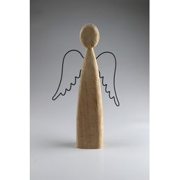 Dekofigur AM Design "Weihnachstsdekoration aus Holz", braun, B:24,5cm H:49,5cm, Holzwerkstoff, Metall, Dekofiguren, Dekofigur, BxH: 24,5x49,5 cm