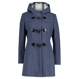 Wolljacke Gil Bret "Dufflecoat mit Kapuze", Damen, Gr. 44, blau (marineblaus), Obermaterial: 75% Wolle WO. 20% Polyamid PA. 5% Kaschmir WS., Jacken Wolljacke