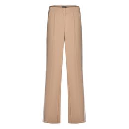 Relaxhose Betty Barclay "Casual-Hose mit Galonstreifen", Damen, Gr. 48, EURO, beige (natural), Obermaterial: 88% Polyester PES. 12% Elasthan EL., Hosen Relaxhose