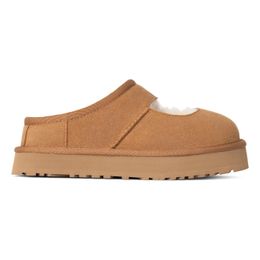 UGG Australia Clog UGG "KID&acute;S BEA MARY JANE", M&auml;dchen, Gr. 4 (36), braun (chestnut), Veloursleder, Schuhe Clog, Plateauschuh, Schlappen, Sandale zum Schlupfen